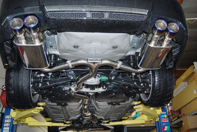 Invidia 11-14 Subaru WRX/STI Sedan Q300 Quad Titanium tip Cat-back Exh ...