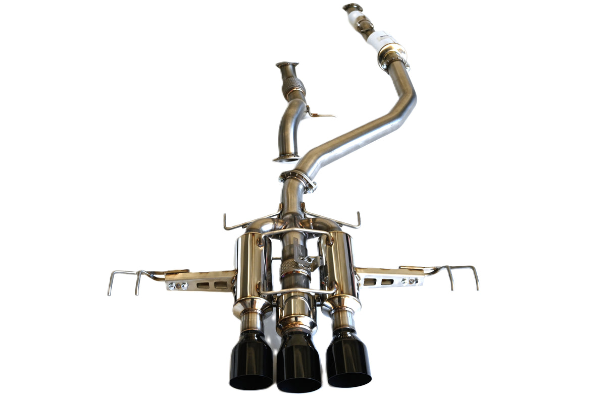 Invidia 22-up Honda Civic Type-R FL5 R400 Black tips Cat-back Exhaust ...